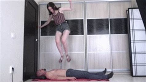 Mikaela Flat Sandals Trampling 4k Under Sweet Weight Clips4sale