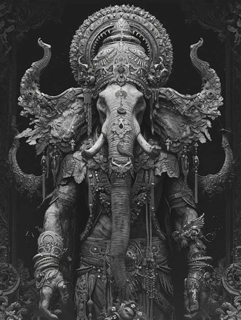 象神 财富和成功的象征 象神是象头 人身代表人与象的智慧的结合 是吉祥 成功 财富 象征 花瓣网