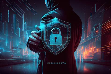 Premium Ai Image Generative Ai Cybersecurity Technology Concept Data