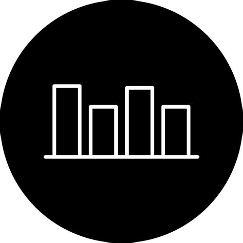 Bar Chart Data Visualization Line Circle Inverted 65582867 Vector Art