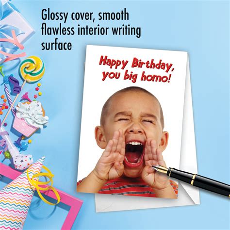 Big Homo Funny Birthday Greeting Card