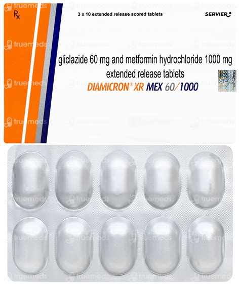 Diamicron Xr Mex 601000 Tablet 10 Uses Side Effects Price And Substitutes