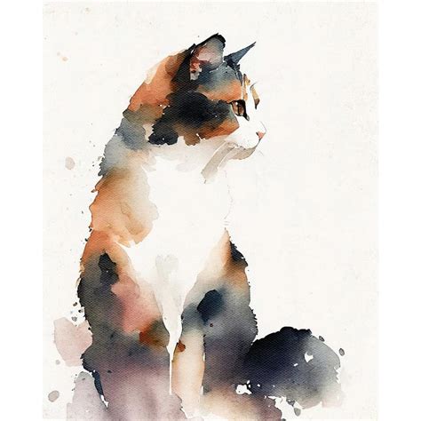 Calico Cat Art Etsy
