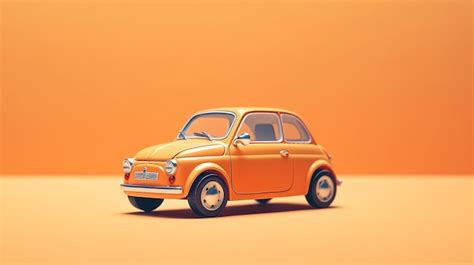 Premium Ai Image An Orange Car With The License Plate Number 508
