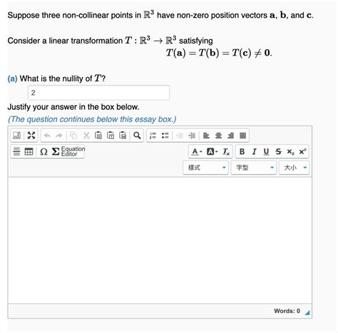 solved suppose three non collinear points in r3 have