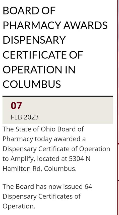 amplify columbus awarded certificate of operation grand opening 2 13