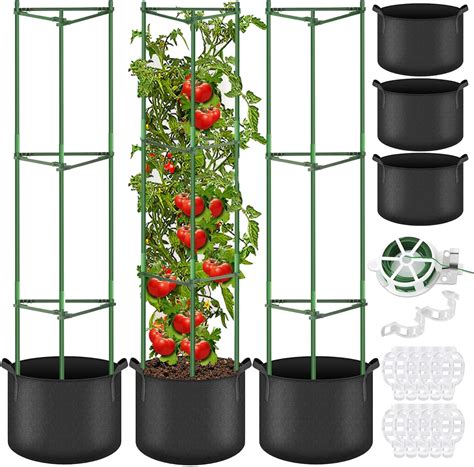 Tetutor Tomato Cages For Garden3 Pack Tomato Cages Trellis