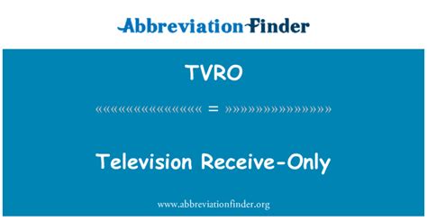 Tvro Adalah Singkatan Dari Televisi Receive Only Television Receive Only