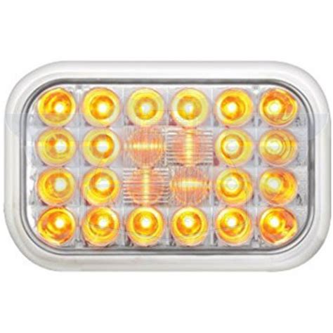 Lampara Rectangular Led Blanco Amarilla 24 Voltios