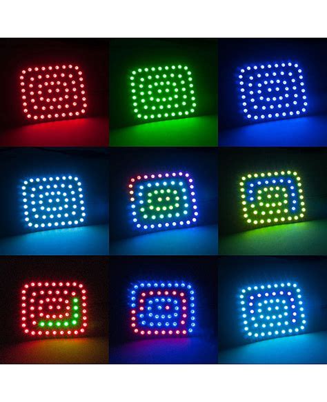 5050 Dreamcolor 62 Pixels Ws2812b Led Matrix Array For Car Light