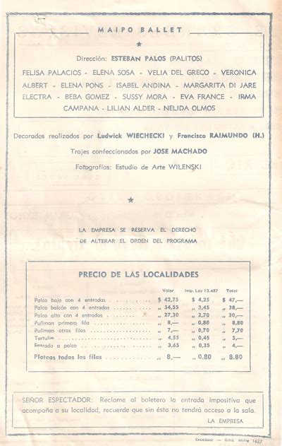 1950 Beba Bidart Teatro Maipo