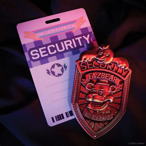 Fnaf Security Badge Replica Five Nights At Freddys Video Game Junk
