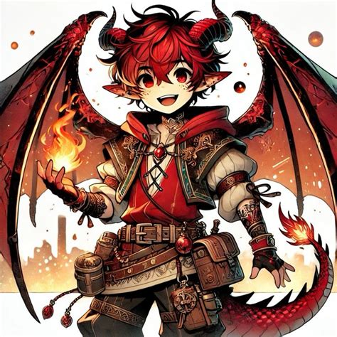 Anime Fire Dragon Boy Fire Demon Fire Dragon Anime