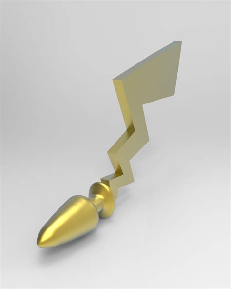 🔌 Butt Plug Pokemon Pikachu Tail・ Stl File For ・cults