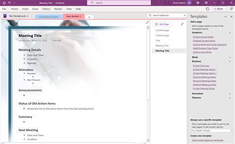 Onenote Notebook Templates Onenote Digital Planner Bundle — Kayla