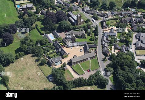 Aerial View Of Swalcliffe Barn A Medieval Barn Museum Near Banbury In