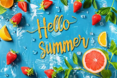 Bright Summer Fruits And Refreshing Elements Celebrate The Seasons