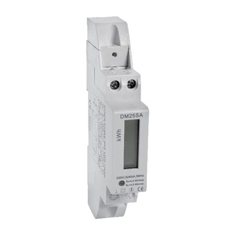 Digital Electric Sub Meter Premium Quality Single Phase Energy Meter 40a Small Size Din Rail
