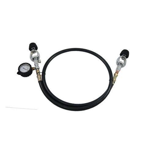 Tank Equalizer Yoke To Yoke With Pressure Gauge Hose 1 5m Bali Dive Shop