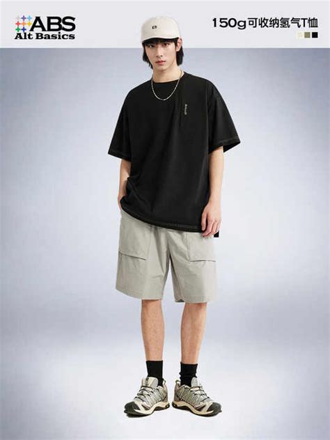 2024 Spring Summer Mens Abs Clothing New Hydrogen Storage T Shirt 150g