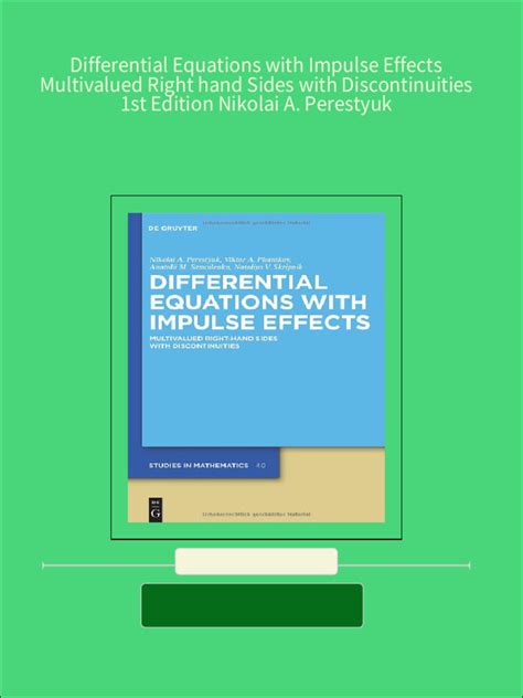 differential equations with impulse effects multivalued right hand