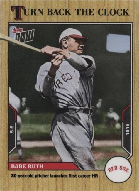2021 Topps Now Turn Back The Clock Babe Ruth 36 1372 For Sale