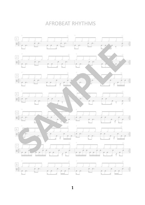Afrobeat Patterns — Digital Drum Tutorials And Scores Drumology