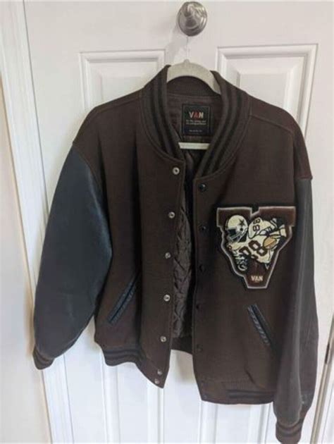 Van Jac 88 Vintage Varsity Leather Jacket Michael Jac… Gem