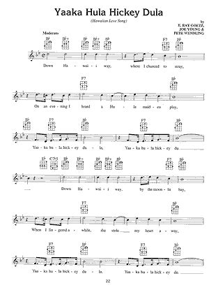 Hawaii Ukulele Sheet Music