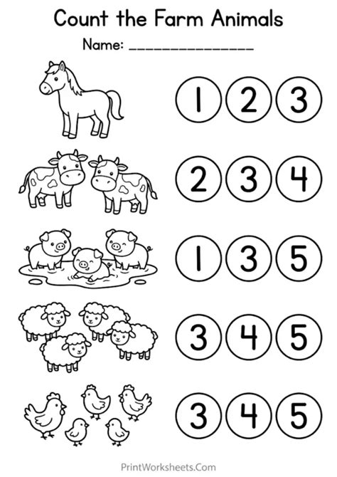 Number 1 Worksheets For Kindergarten Counting Tracing And Recognition