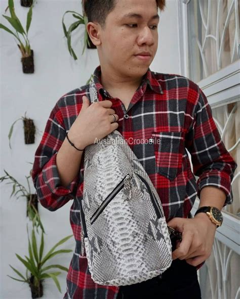 Original Indonesian Handmadewhite Python Bagpython Handbagpython