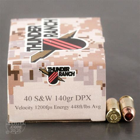 40 Smith And Wesson Ammo 20 Rounds Of 140 Grain Jacketed Hollow Point