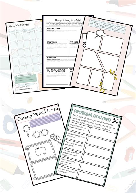 Ebsa 49 Page School Avoidance Intervention Work Book Support For