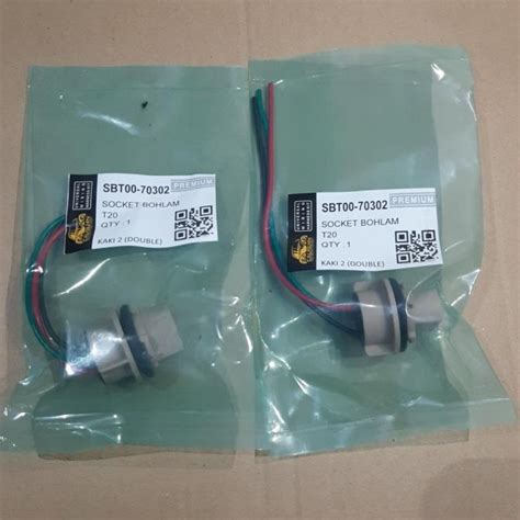 Jual Socket Bohlam Lampu T20 Kaki 2 Soket Lampu Sein Lampu Atret