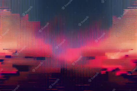 Premium Photo Glitch Background Symbol Of Cyberpunk Hacker Attack Modern Design Technological