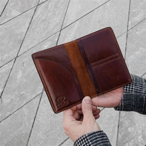 Small Passport Holder Brown The Leather Mob
