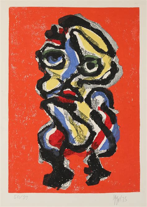 Karel Appel Vibrant Abstract Cat Edition Of 100 For Sale At 1stdibs