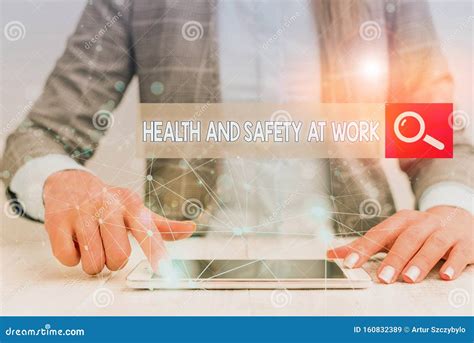 Handwriting Text Writing Health And Safety At Work Concept Meaning