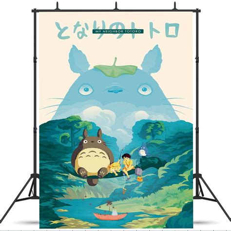 My Neighbor Totoro School Backdrop Background Banner Birthday Party