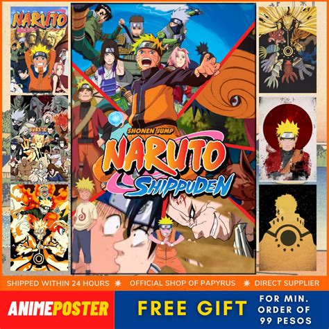Naruto Shippuden Anime Official Poster A4 Posters Paperrica