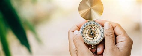 Premium Photo In A Closeup Shot A Woman Uses A Compass In The Forest