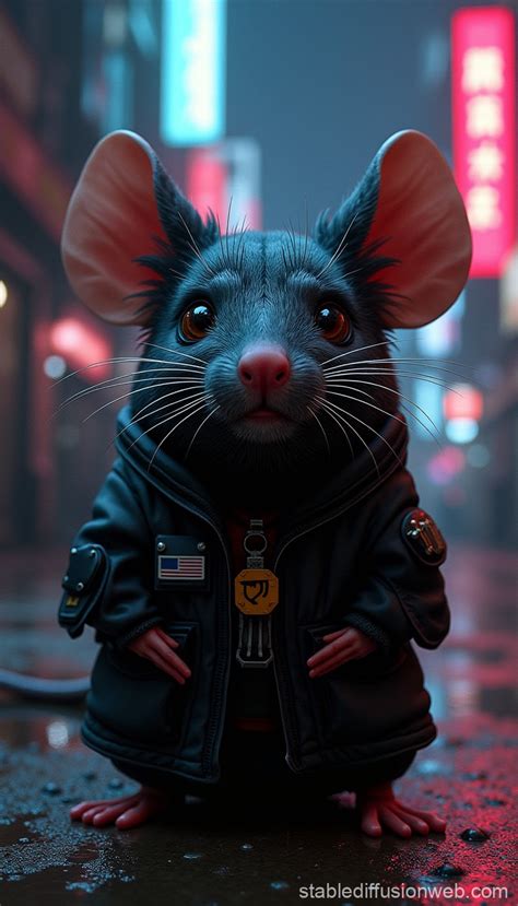 Surreal Terminator Mouse In Cyberpunk Stable Diffusion Online Surreal Terminator Mouse In Cyberpunk Stable Diffusion Online
