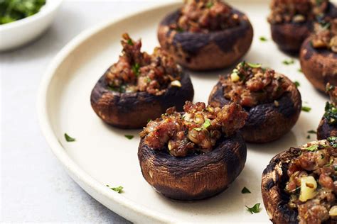 Stuffed Mushrooms With Italian Sausage Recipe