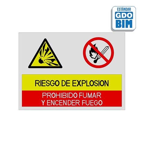 Objeto Bim Señal O Señalización En Bim Combinada Riesgo De Explosión
