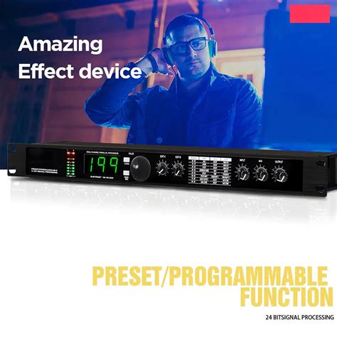 Professional Digital Reverberation Multi Effect Dsp Processor Audio Pr