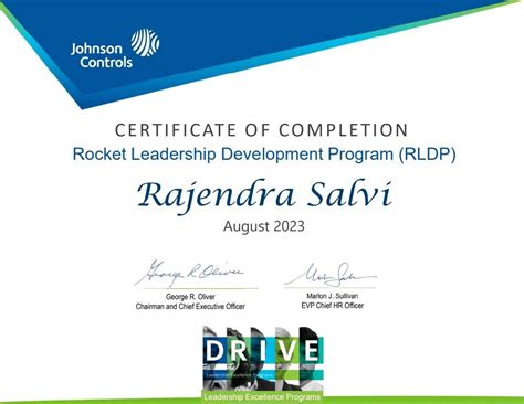 Rajendra Salvi On Linkedin Happy To Share That I Have Successfully Complete Rocket Leadership