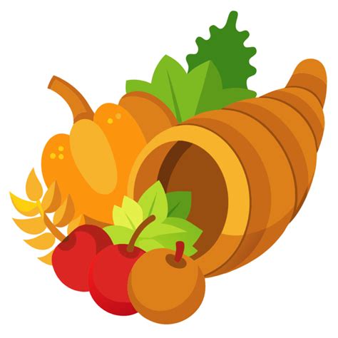 Cute Cartoon Cornucopia Clipart Free Png Svg Vector
