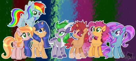 Commission Mane 7 By Kittypainty On Deviantart