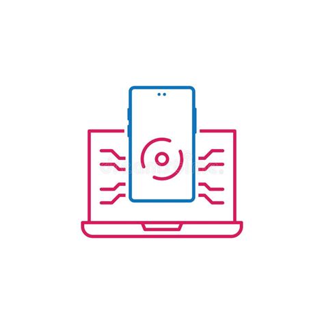 Care Computer Inspect Laptop Phone Icon Element Of Mobile And