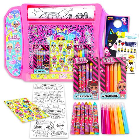 L O L Lol Doll Roller Art Desk Set Bundle With Lol Lap Desk With